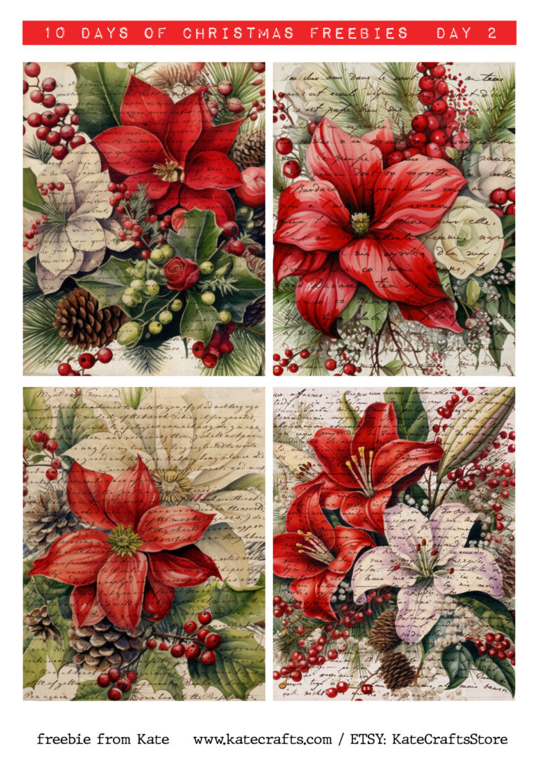 CHRISTMAS freebies day 2 | Kate Crafts