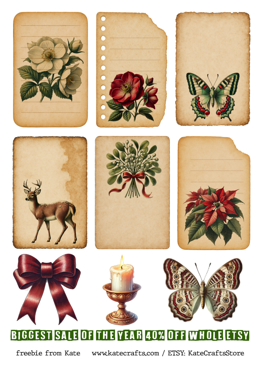 10 Days of Christmas Freebies – Day 3 | Kate Crafts