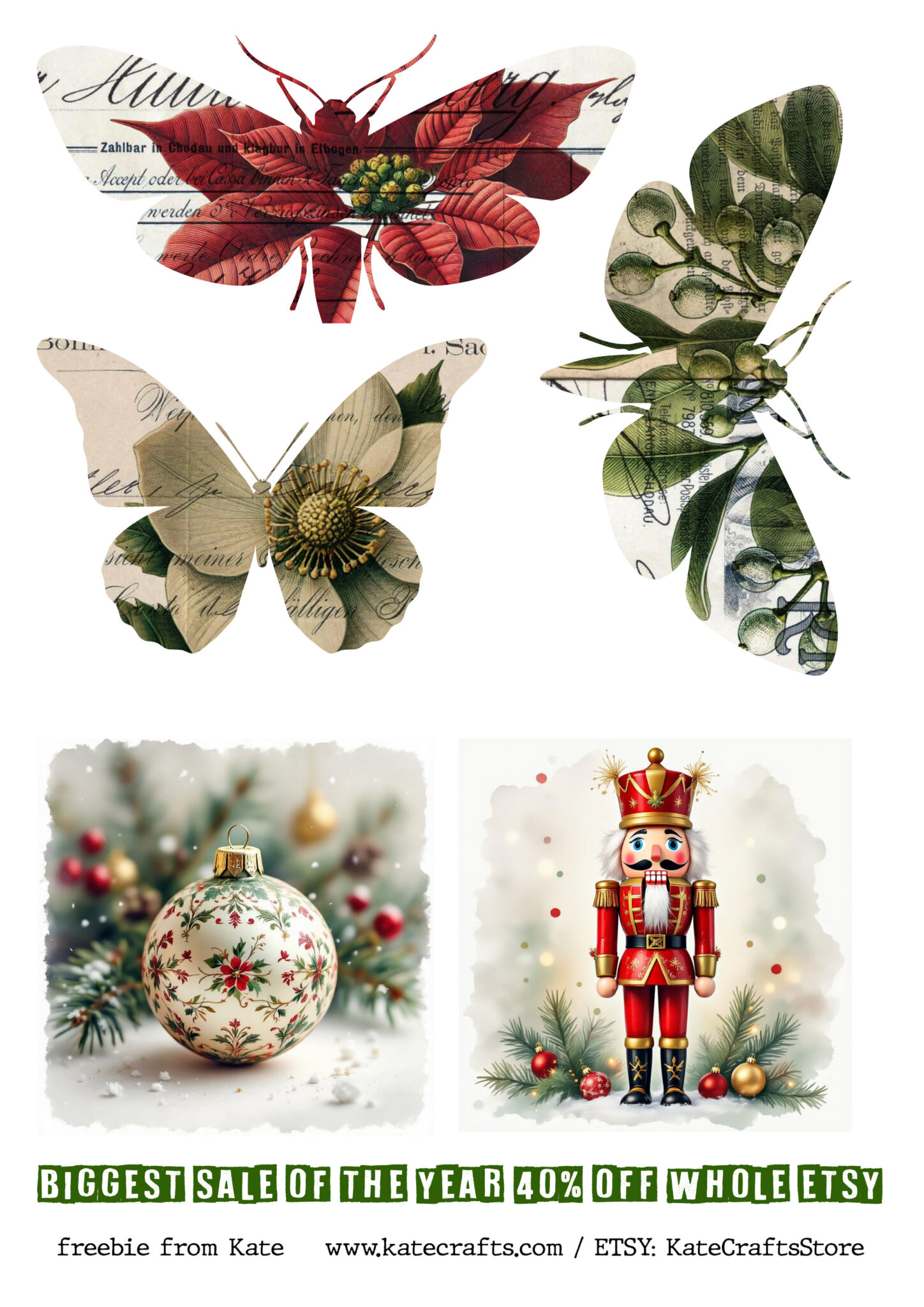 10 DAYS OF CHRISTMAS FREEBIES — DAY 7 | Kate Crafts